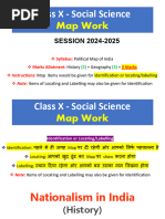 Class X Map List Items As Per Cbse 2024-25 | PDF