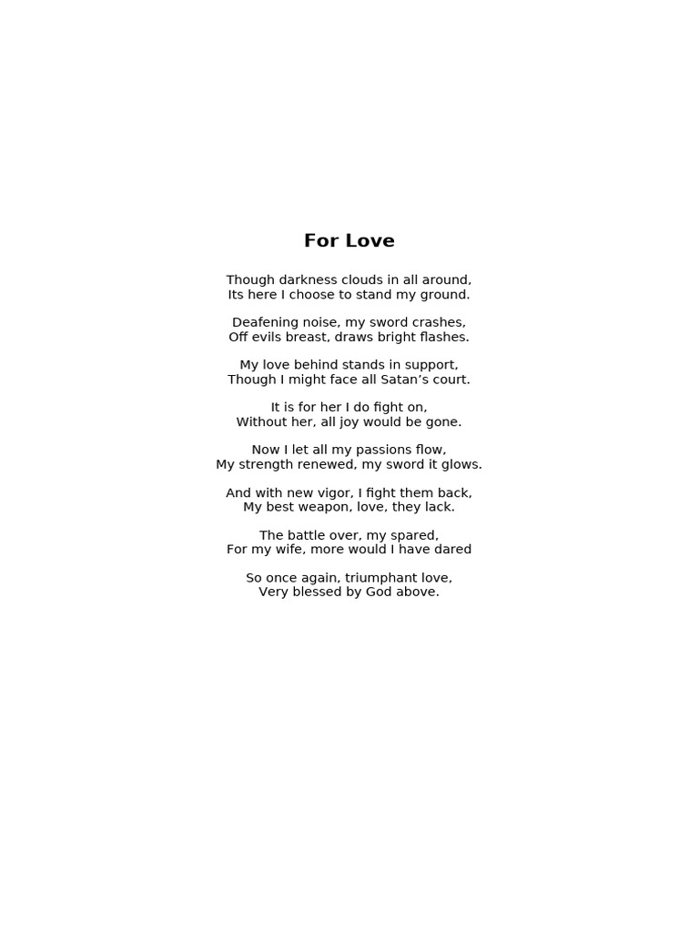 For Love | PDF