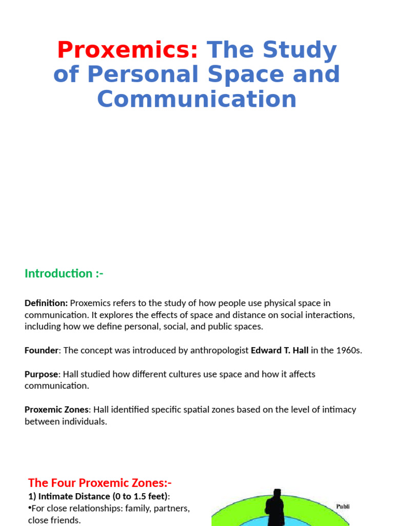Proxemics | PDF | Social Psychology | Human Communication