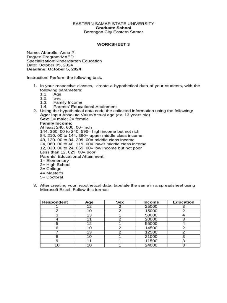 Worksheet 3 | PDF | Computing