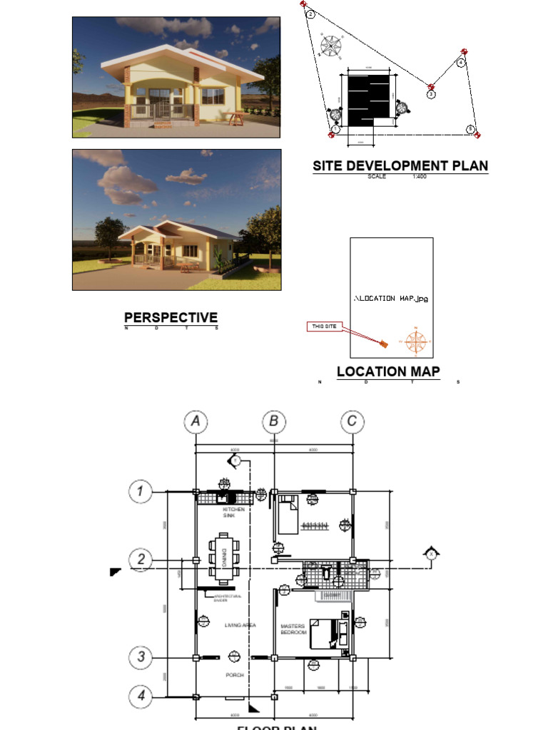 Bungalow Electrical Plan Example | PDF | Electric Power | Electrical Components
