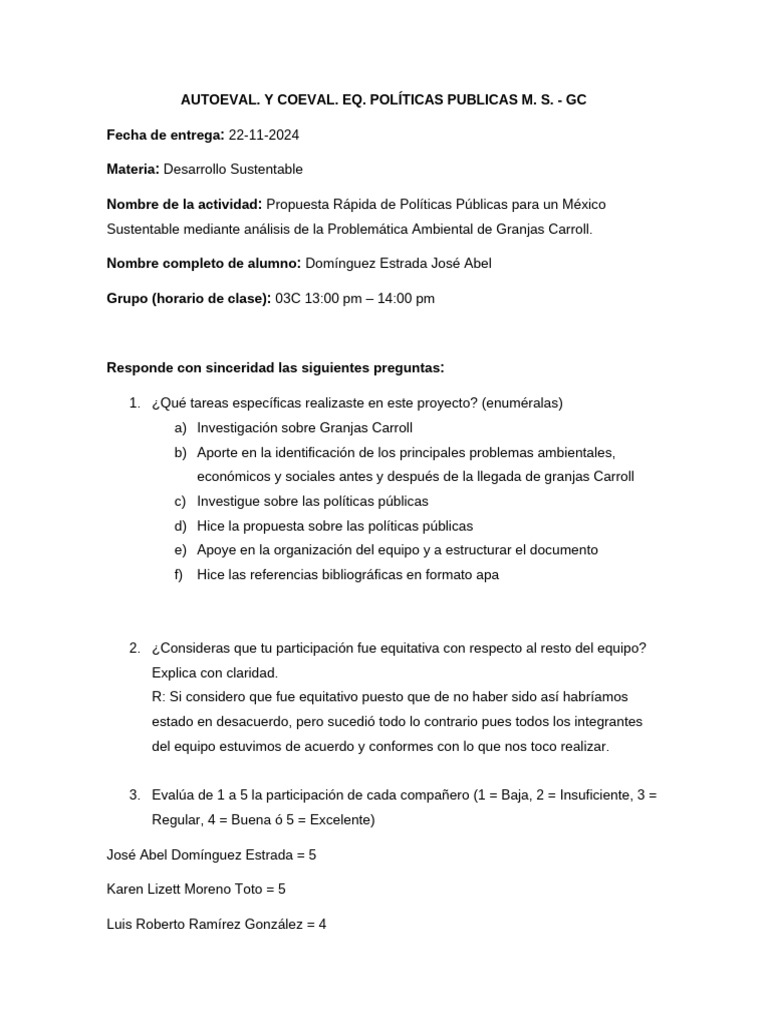 Autoeval y Coev. | PDF