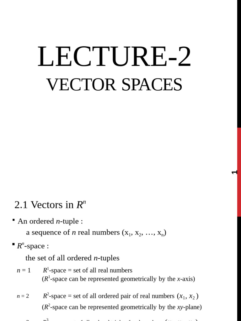 Lecture 9 Row and Column Space 25112024 063451pm | PDF | Linear Subspace | Vector Space