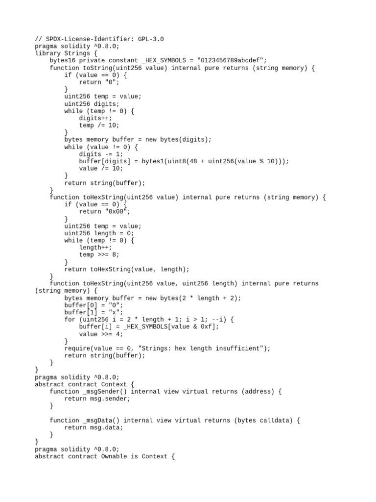 Contract Sol | PDF | String (Computer Science) | Computer Architecture