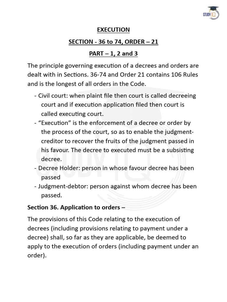 39 40 41 EXECUTION Part 1 2 and 3 - 1688631079 | PDF | Lawsuit | Judgment (Law)