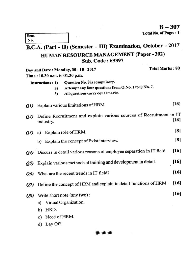 Human Resource Management Oct.2017 | PDF