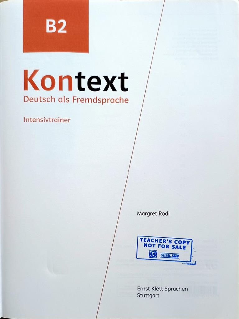 B2 Kontext Deutsch Als Fremdsprache Intensivtrainer | PDF
