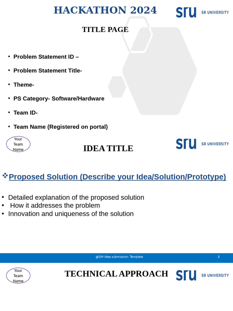 SIH2024 IDEA Presentation Format | PDF
