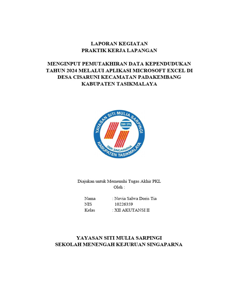 LAPORAN PKL Akuntansi Novia Salwa Doris Tia | PDF