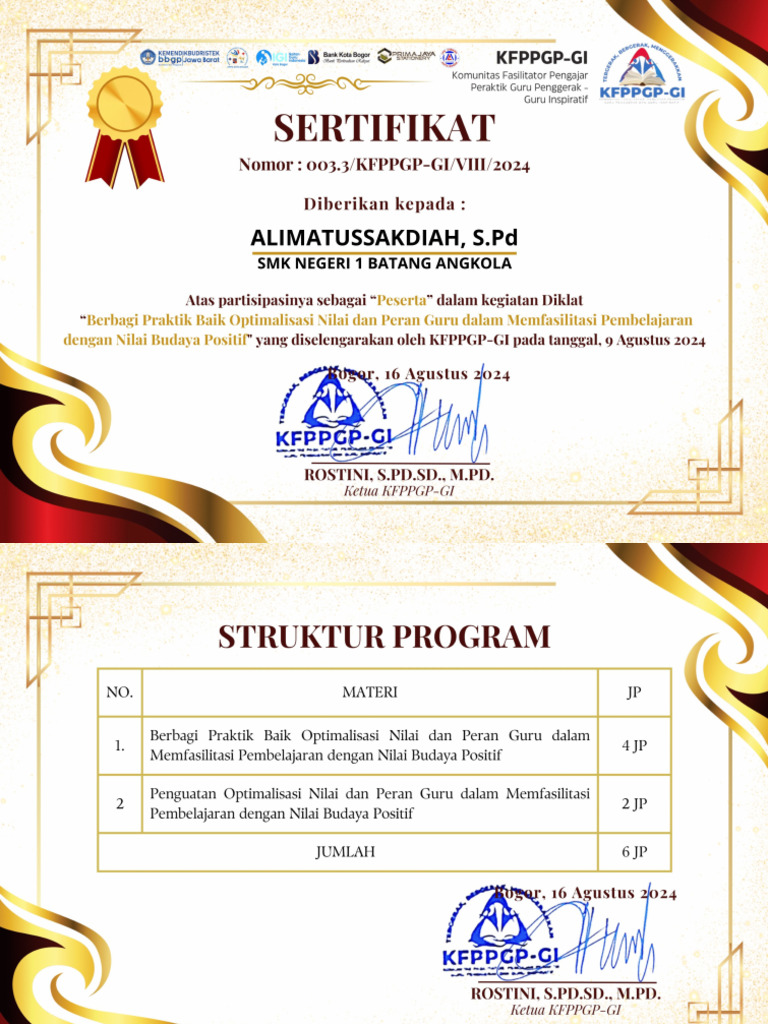 Khaerani Harahap, S.pd-Certificate PDF | PDF