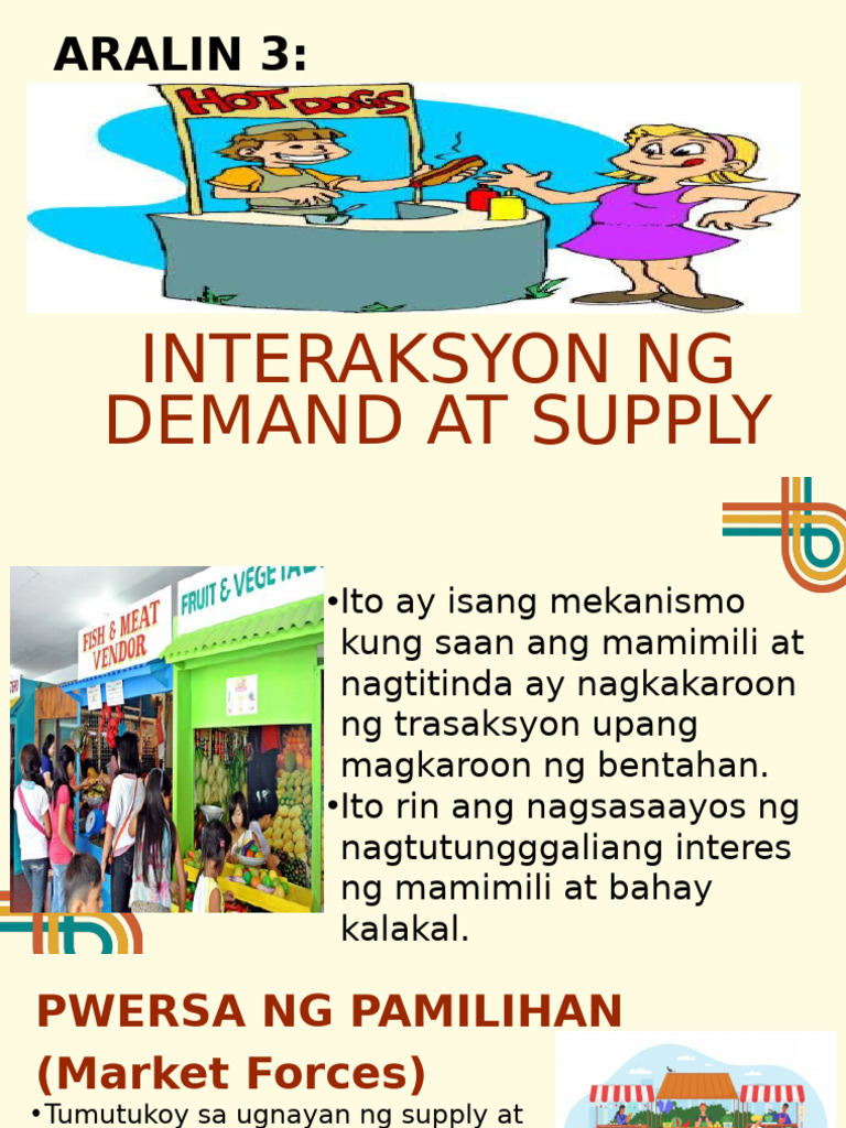 Aralin 3 Interaksyon NG Demand at Supply | PDF
