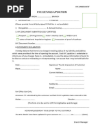 PNB KYC Update Form | PDF