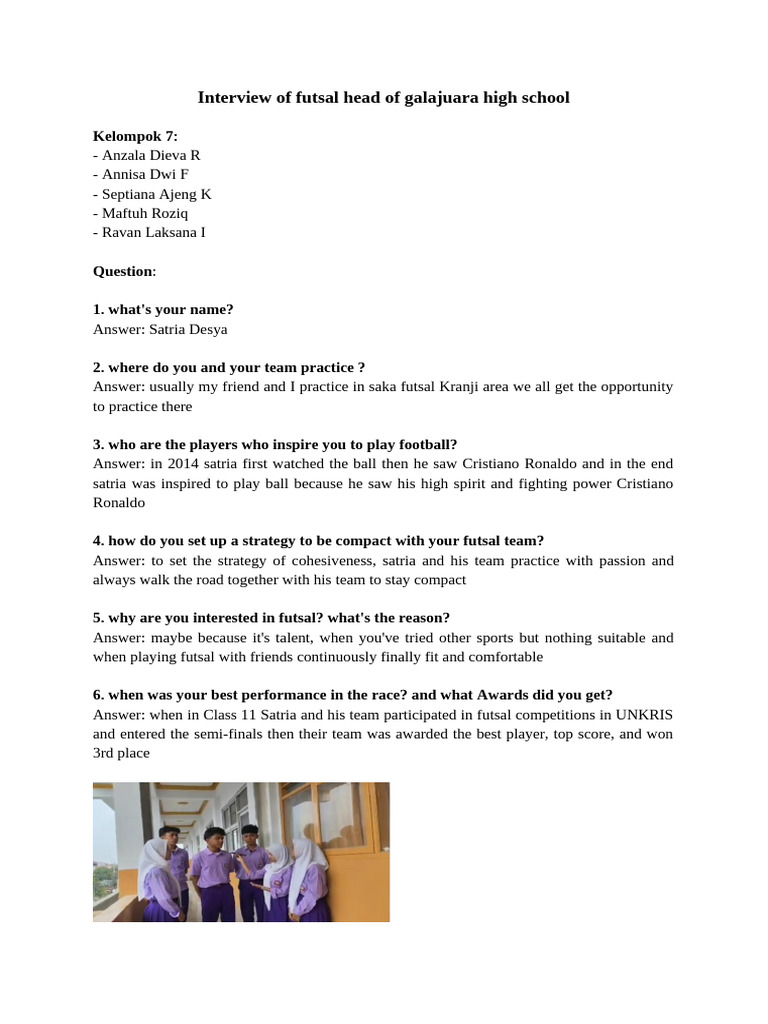 Laporan Sasing KLMPK 7 | PDF