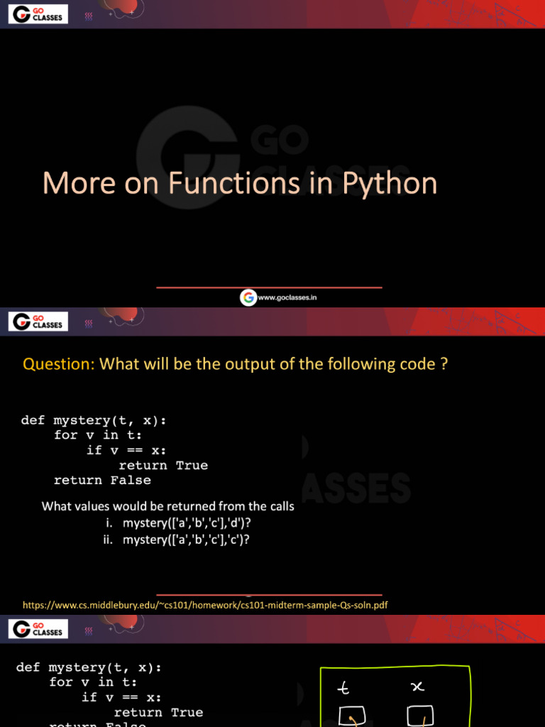 Imp Weired Behaviours With Functions | PDF