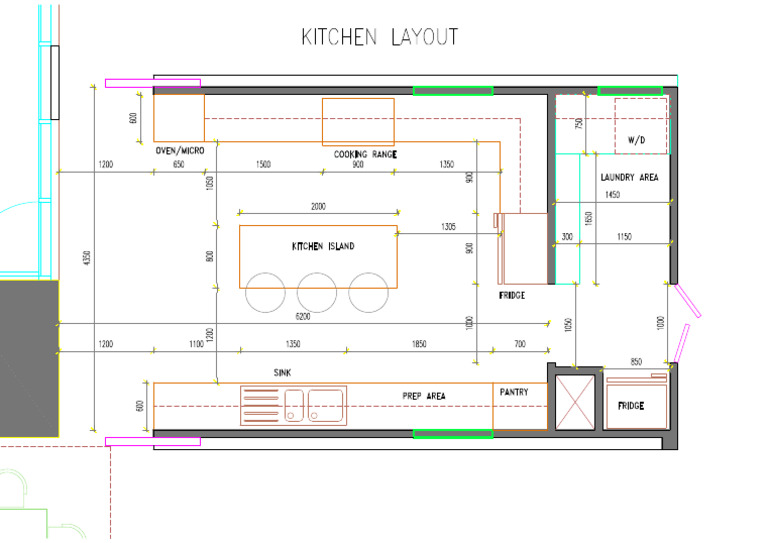 E Crown Kitchen Layout | PDF