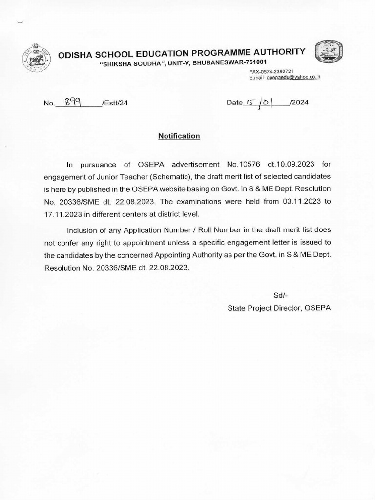 Notice Result 2023 | PDF