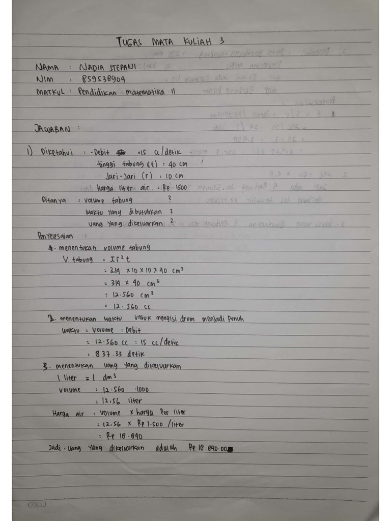 TMK 3 Pendidikan Matematika II | PDF