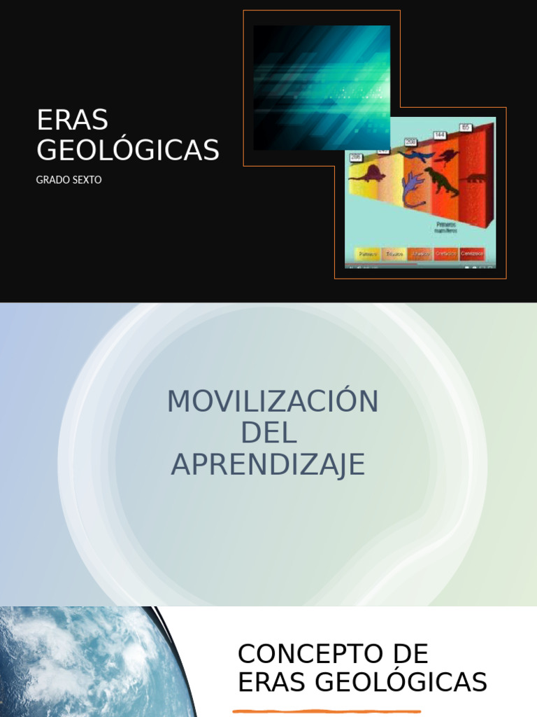 Eras Geológicas | PDF | Escala de tiempo geológico | Ciencias de la Tierra