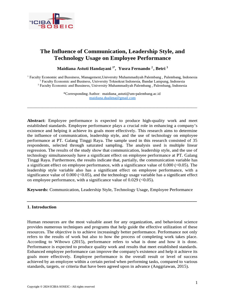 FULL PAPER Maidiana Betri Yusra ICIBA SOSEIC | PDF | Mathematical And Quantitative Methods ...
