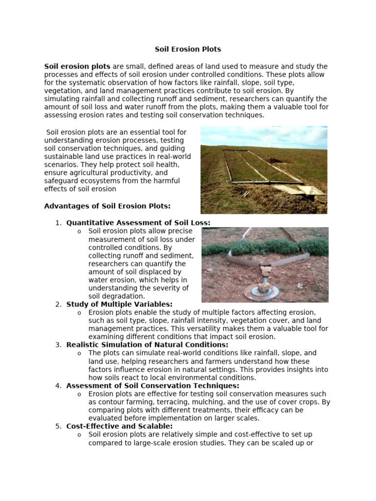 Soil Erosion Plots Lecture | PDF | Erosion | Agriculture