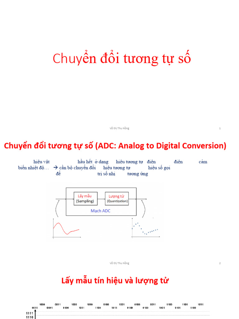 Chuyển đổi tương tự số (ADC) | PDF