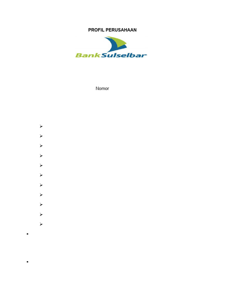 Profil dan Struktur Bank Sulselbar | PDF