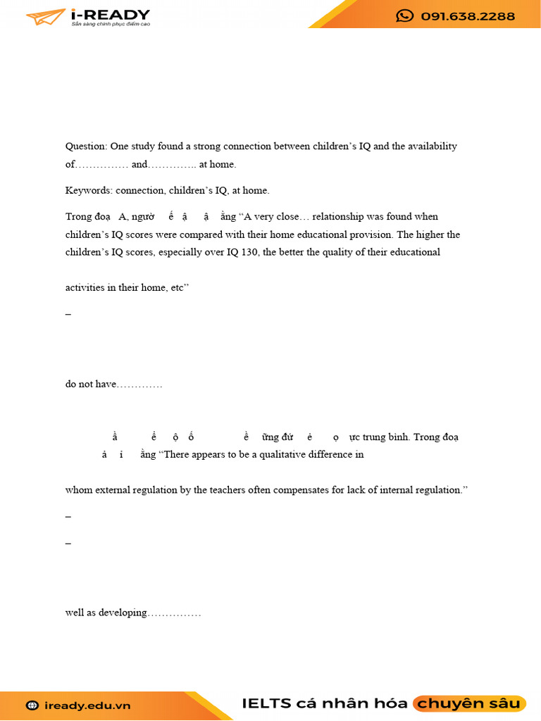 Answer Key - Sentence Completion | PDF