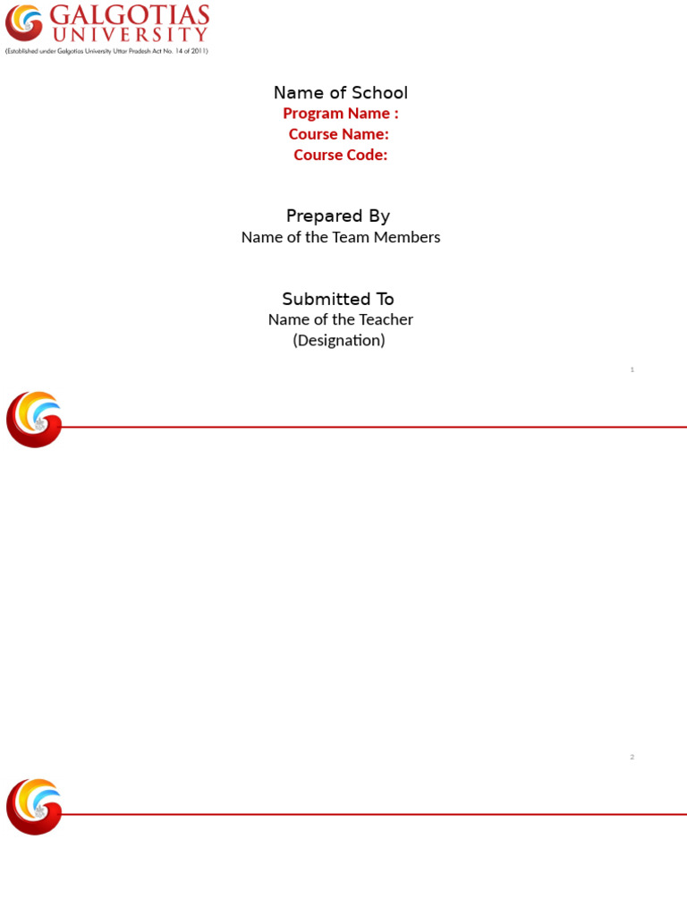Presentation Template | PDF