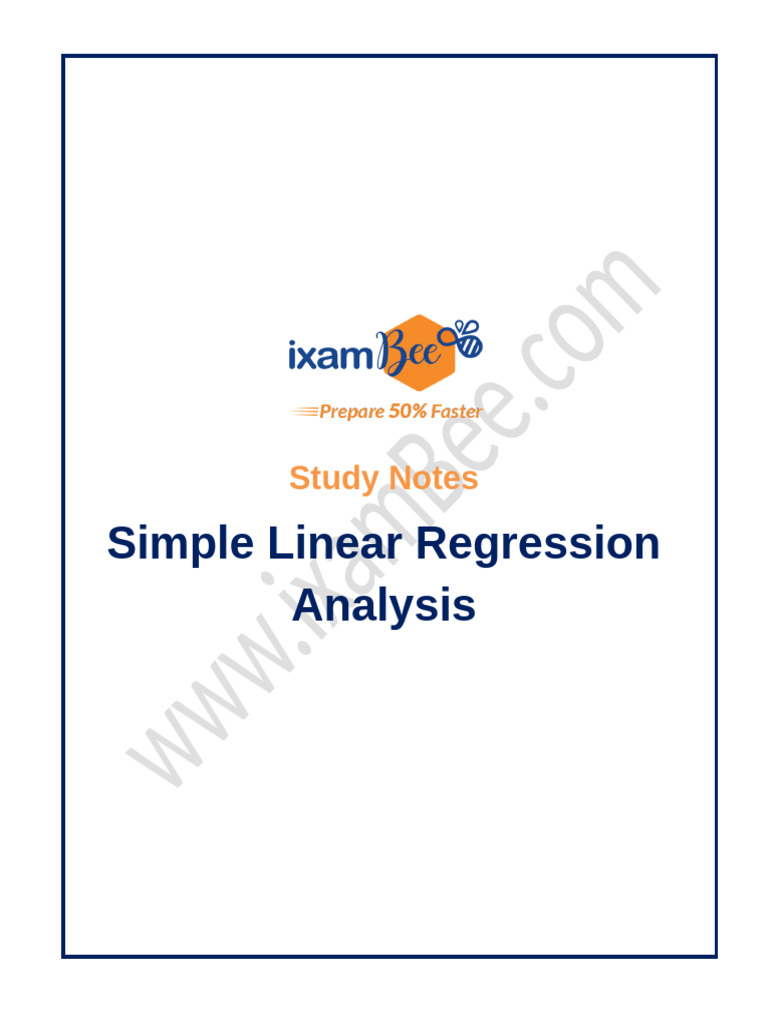 Linear Regression Basics | PDF | Linear Regression | Regression Analysis