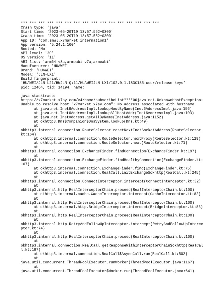 Catchlogs - 2023-05-29 at 19-13-57 - 5.24.1.100 (1204) - .Java | PDF | Domain Name System | Java ...