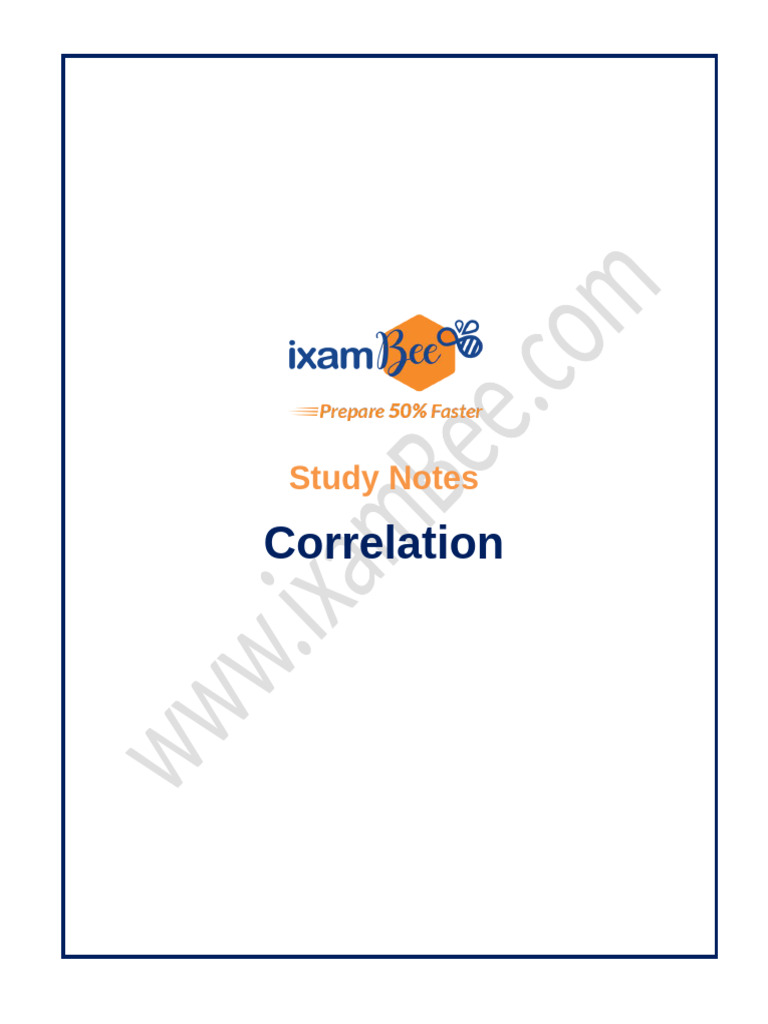 Correlation | PDF | Probability Theory | Data Analysis