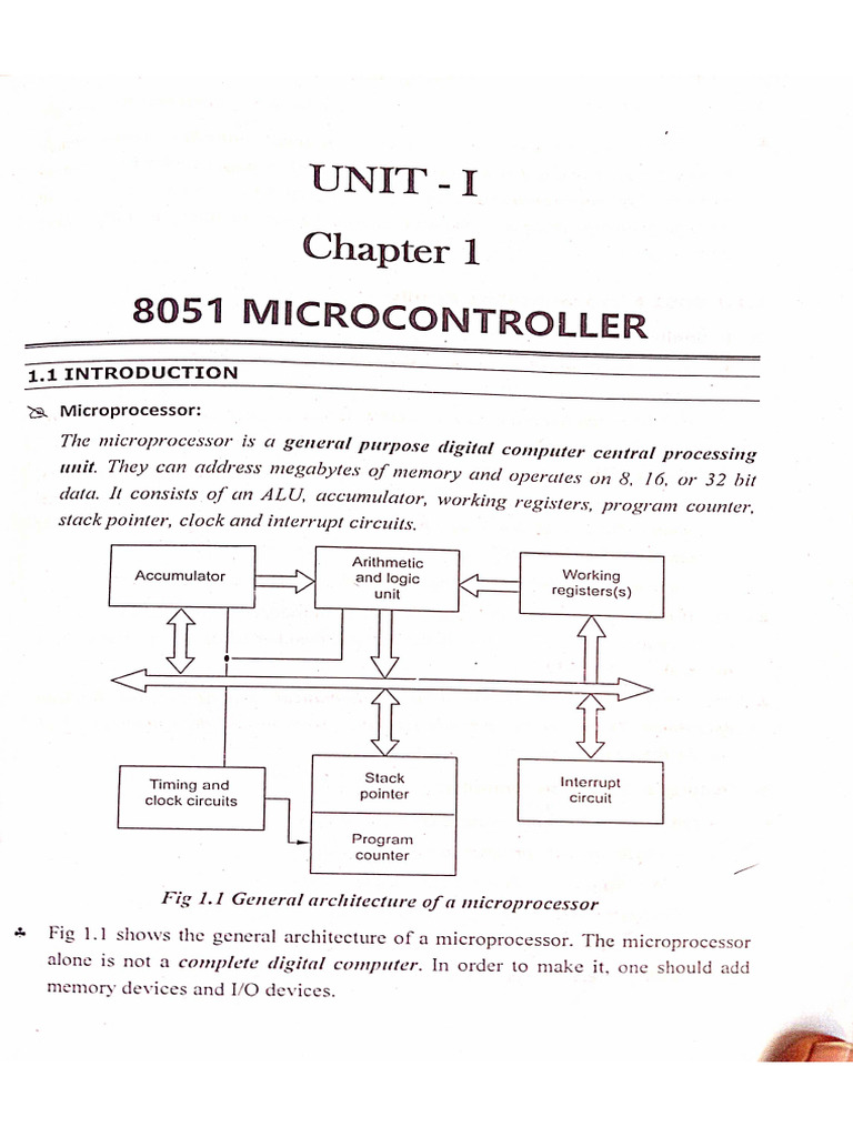 Embedded System Unit 1 | PDF