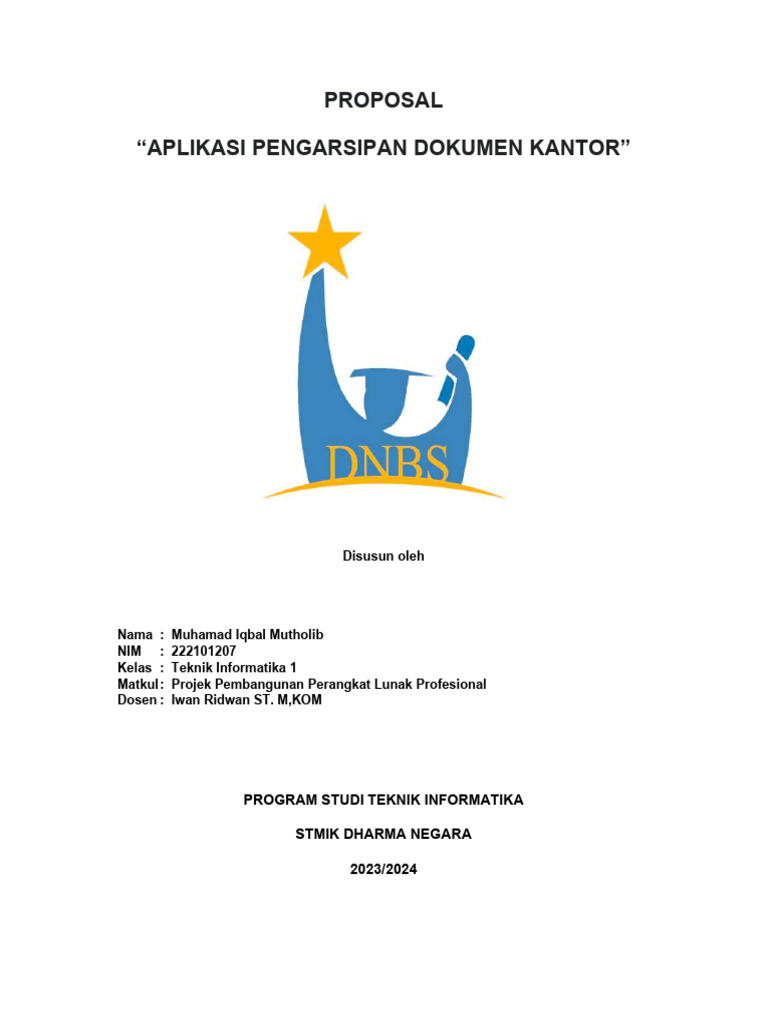 Proposal Pengarsipan Dokumen | PDF