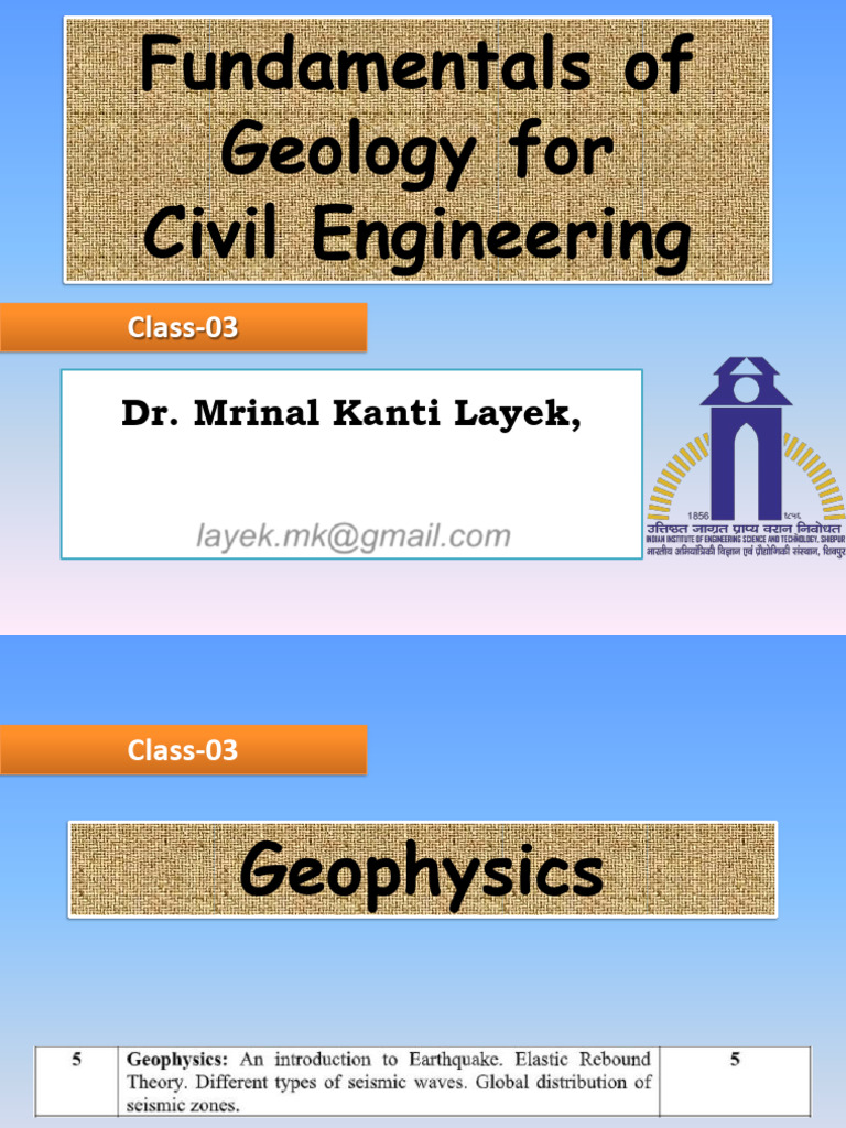 (Class05) UG Geophysics | PDF | Earthquakes | Waves