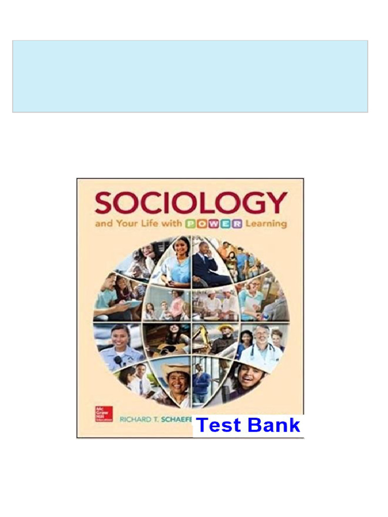 Complete Download of Sociology and Your Life With POWER Learning 1st ...