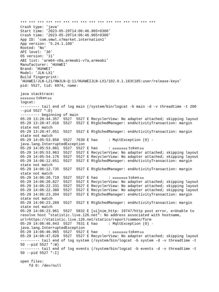Catchlogs - 2023-05-29 at 14-06-46 - 5.24.1.100 (1204) - .Java | PDF | Computer Science ...