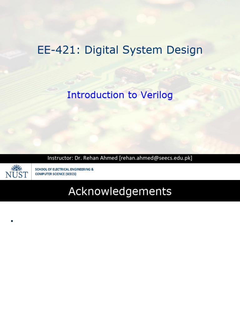 L02 - Introduction To Verilog | PDF | Hardware Description Language ...