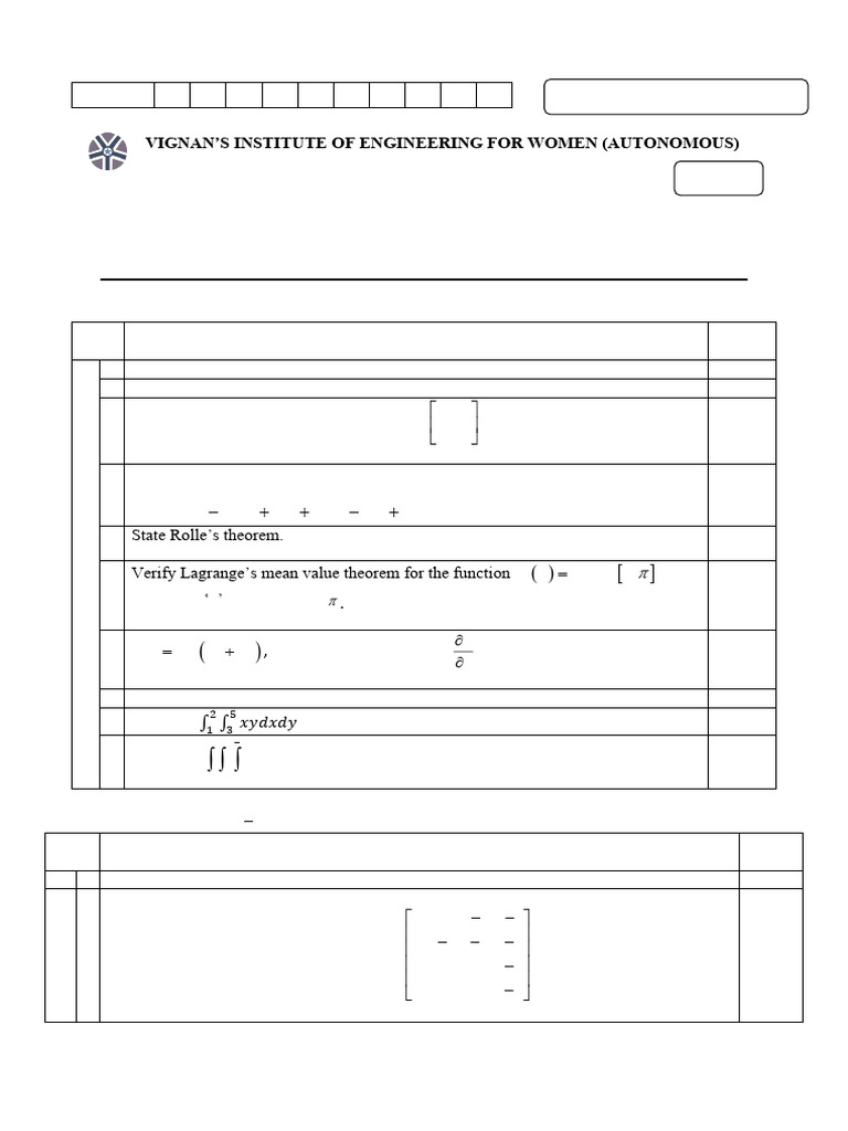 1 Linear Algebra & Calculus | PDF | Abstract Algebra | Mathematical Analysis