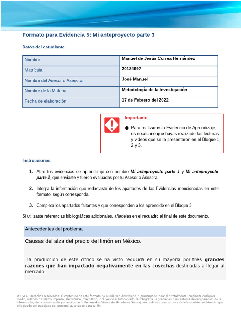 Correa Manuel EA5 MDL | PDF | México | Cuestionario