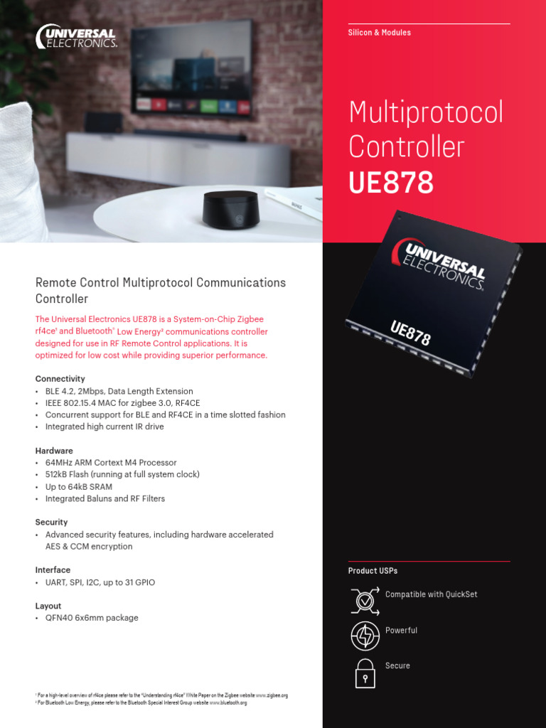 UE878 Datasheet RDN1261120 | PDF | Bluetooth | Computer Science
