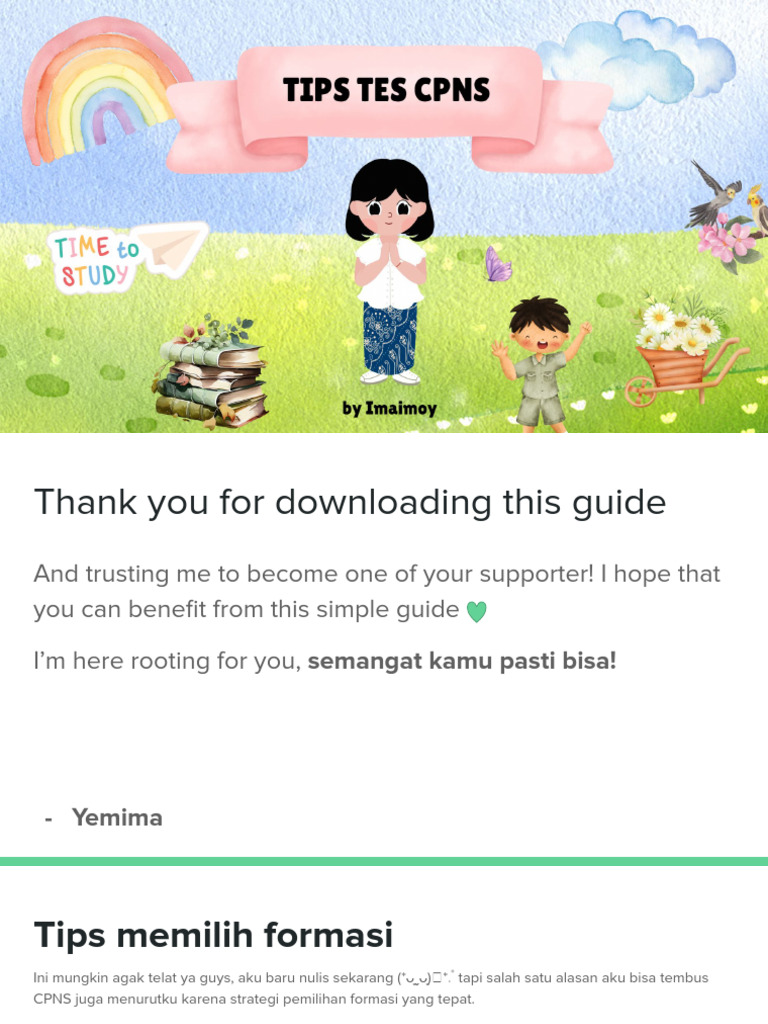 Tips Belajar Cpns - Imoy | PDF