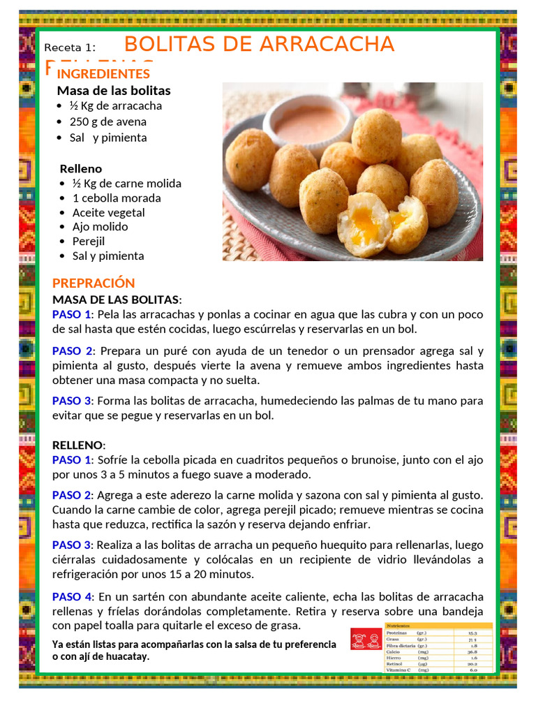 Recetas Variadas con Arracacha Nutritiva | PDF | Sopa | Cocina occidental