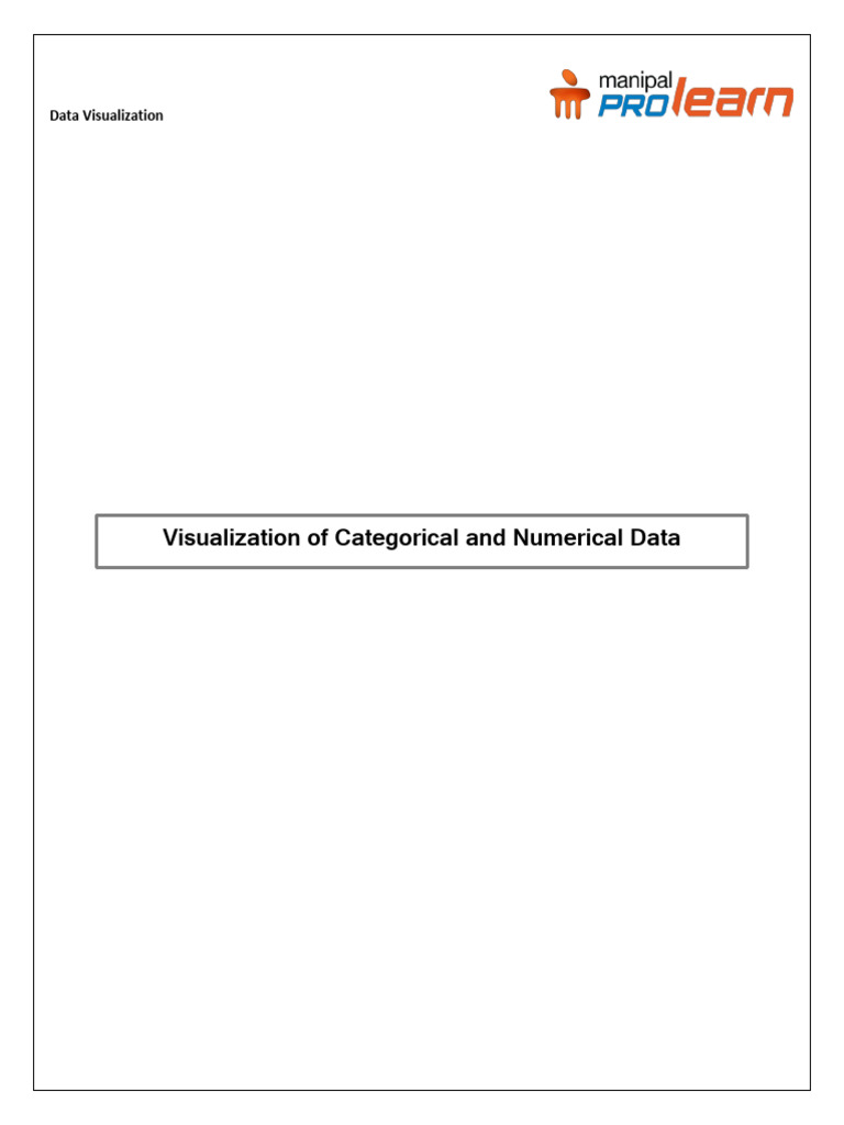 M2 - Visualization of Categorical and Numerical Data | PDF | Statistical Analysis | Teaching ...