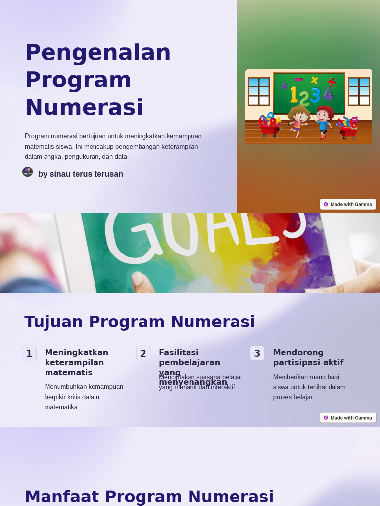 Pengenalan Program Numerasi | PDF