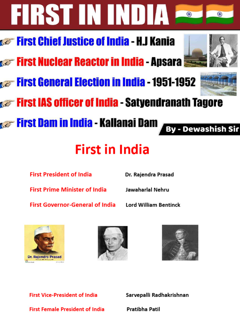 First in India | PDF | Jawaharlal Nehru | Government Of India