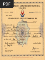 S.S.C Mark Sheet | PDF