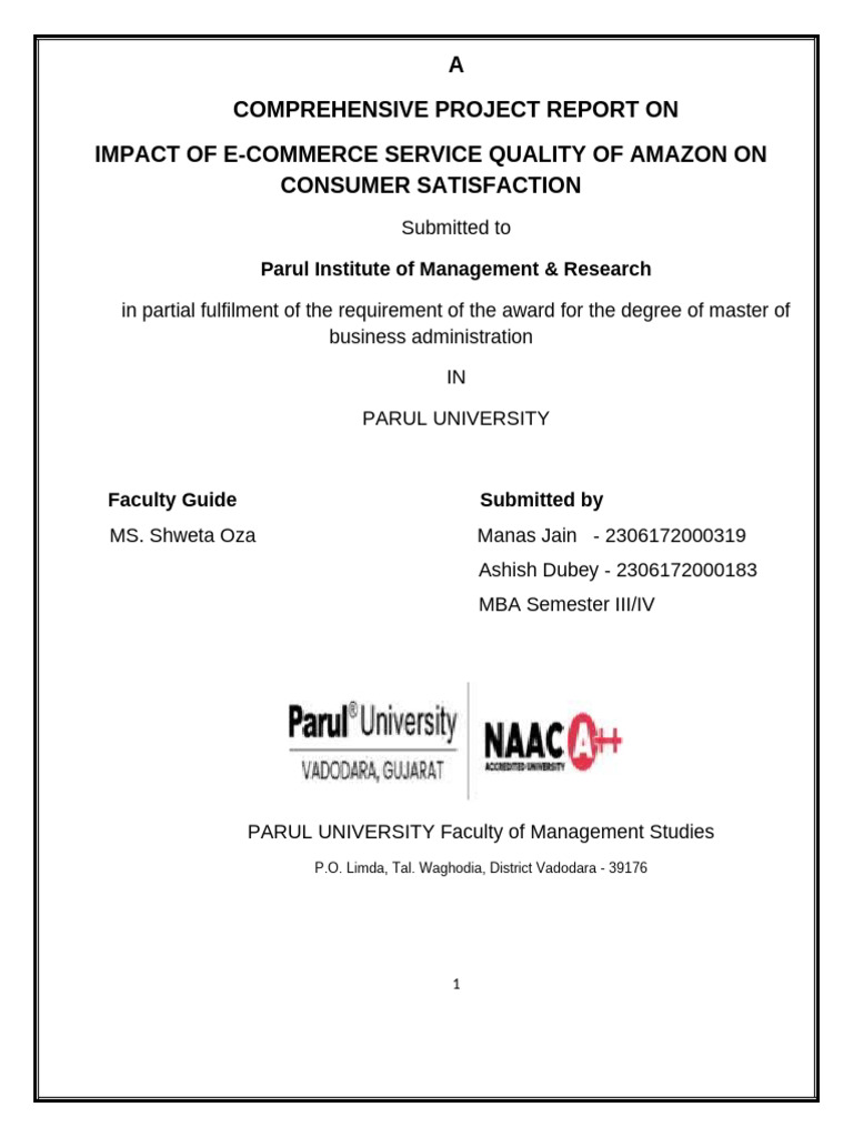 CP Project PDF Report | PDF | E Commerce | Online Shopping