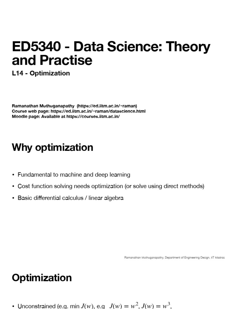 L14 OptimizationSingleVariable | PDF | Mathematical Optimization | Slope