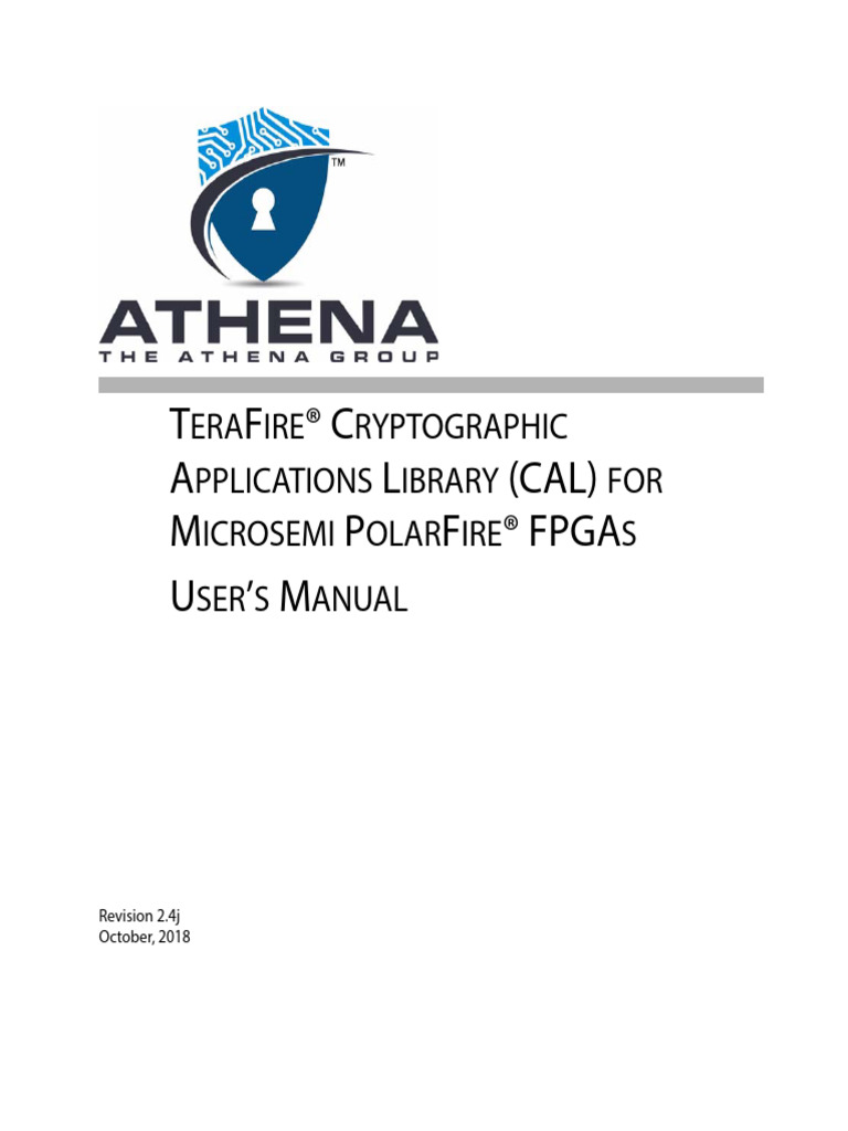 Microchip PolarFire PolarFireSoC Terafire Crypto Applications Library ...