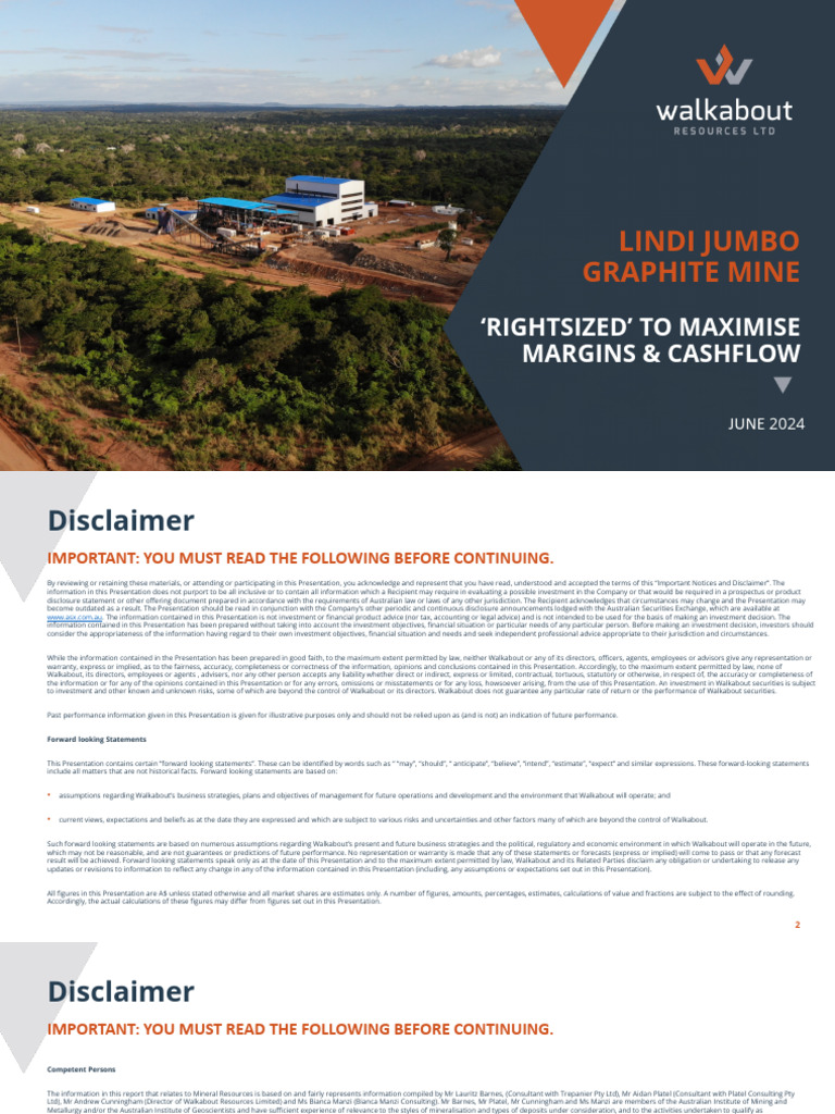 Lindi Jumbo Graphite Mine Overview | PDF | Graphite | Mining
